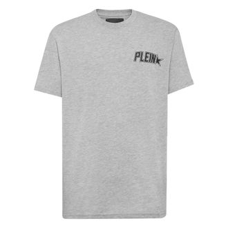 Philipp Plein T-shirt Rundhals Kurzarm - - Tops - Herren - Grau - M