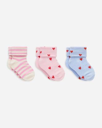 Arket Gerippte Socken 3er-Pack -Blau