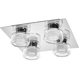 Osram Applique et plafonnier led orbis Flame chrome 22W 1400lm 3000/4000K, temp. r&eacute;glable par interr. mural (blanc froid+chaud), protection IP44 contre les
