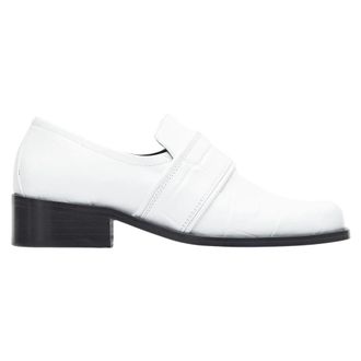 by FAR Croco-gepr&auml;gte Lederslipper - - Shoes - Damen - Wei&szlig; - 40 EU