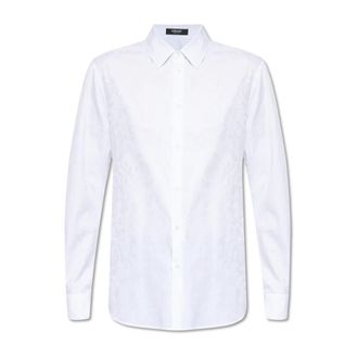 Versace Hemd mit Blumenmuster - - Shirts - Herren - Wei&szlig; - XL