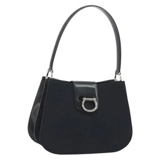 Celine Pre-owned Vintage Canvas Shoulder Bag - Femme - Pre-owned - Noir - Taille: ONE Size