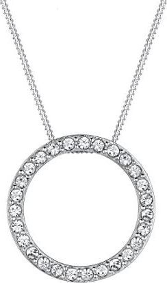 Elli Collier Femme Cercle Fulgurant de Cristal - (925/1000) Argent