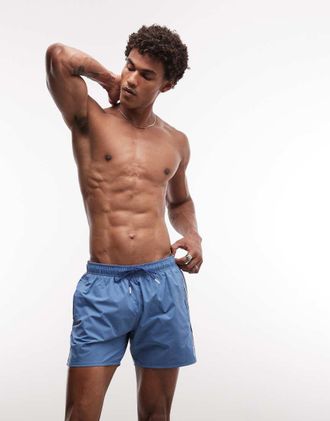 HUGO BOSS Iconic - Badeshorts in Mittelblau