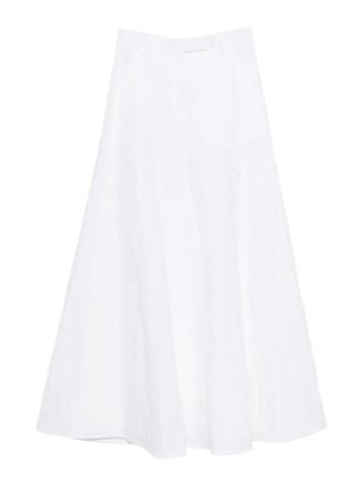 Brunello Cucinelli Jupe Midi - Blanc