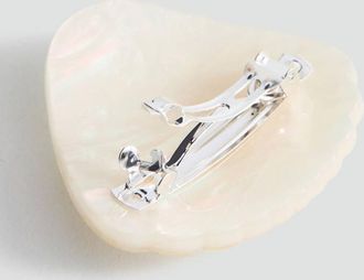 Mango Barrette coquillage &eacute;cru - Femme - Taille unique - MANGO