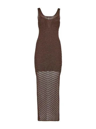 Simona Corsellini Maxikleid - Braun