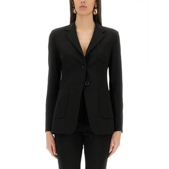Max Mara Femme, Vestes, Noir, Taille: 38 FR Crepe Blazer