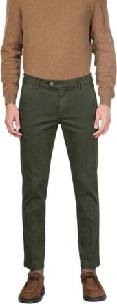 Mason's Pantalon Chino Torino Flex - Homme - Pantalons - Vert - Taille: S