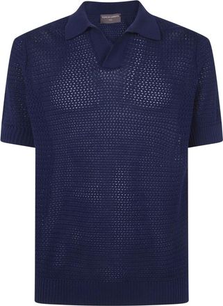 FILIPPO DE LAURENTIIS Homme, Tops, Bleu, Taille: M Polo Skipper