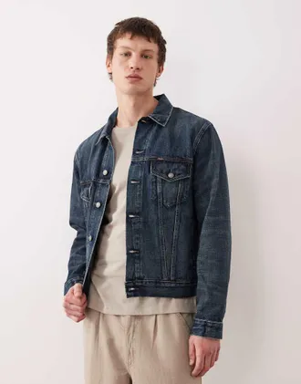 Polo Ralph Lauren Veste camionneur en jean &agrave; d&eacute;lavage moyen-Bleu