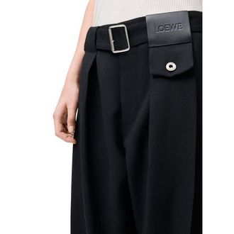 Loewe Pantalon tailleur large en laine