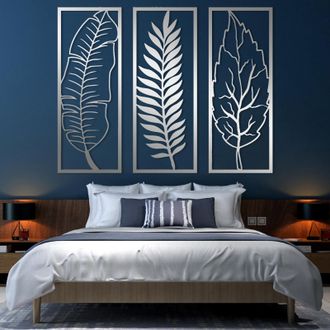 Generic Schwarzes Palmenblatt-Wandbild aus Metall, Boho-Maximalismus-Wanddeko aus Metall, Moderne Skulptur mit Palmenblattmotiv f&uuml;r Wohnzimmer, Schlafzimmer, 