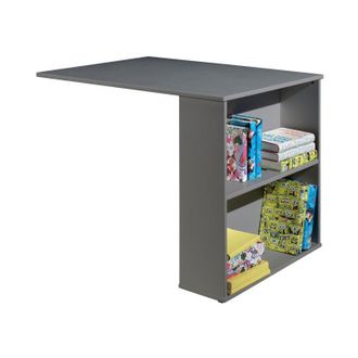 Paris Prix Bureau de Lit Enfant Sur&eacute;lev&eacute; Pino 94cm Gris