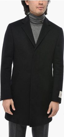 Corneliani CC COLLECTION Virgin Wool Coat with Hidden Buttoning Gr&ouml;&szlig;e 50