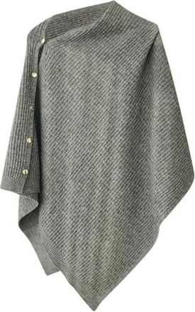 Generic Poncho Femme Hiver Chaud Chale Femme Hiver Chaud Cape Femme Effet enveloppant Ch&acirc;le Tricot&eacute; Uni Fonctionnel D&eacute;contract&eacute; Tr&egrave;s Quotidien