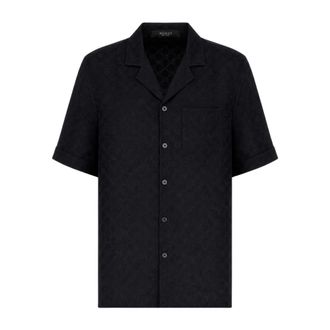 Gucci GG Seiden-Jacquard-Bowlinghemd - - Shirts - Herren - Schwarzk - 3XL