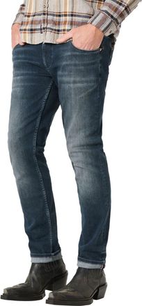 Timezone Herren Jeans Slim SCOTTTZ - Mid Waist - Slim Fit - Blau, Größe:36W / 34L, Farbe:3770-3130 Indigo Night Wash