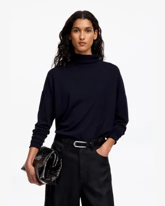 Arket Rollkragenpullover Aus Merinowolle -Blau