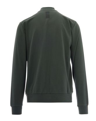 Emporio Armani Mens Zip-Up Sweatshirt Cilantro Cotton Sweatshirts Sweater