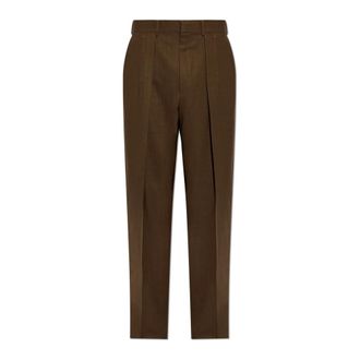 Tom Ford Homme, Pantalons, Brun, Taille: L Pantalon de costume en laine &agrave; pli