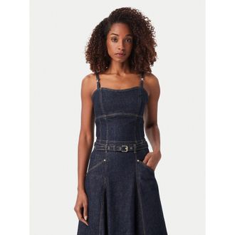 Guess Top W6YH15 D1351 Dunkelblau Slim Fit