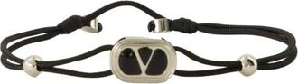 Valentino Garavani Homme, Accessoires, Noir, Taille: ONE Size Ovalette Bracelet