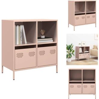 vidaXL Sideboard Rosa 68x39x73,5 cm Kaltgewalzter Stahl - Sideboard - Sideboards - Kommode - Anrichte