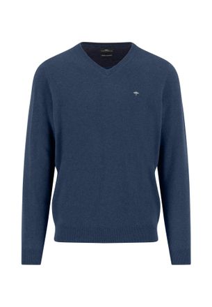 Fynch-Hatton Pullover aus Merino-Kaschmir mit V-Ausschnitt Night / 3XL