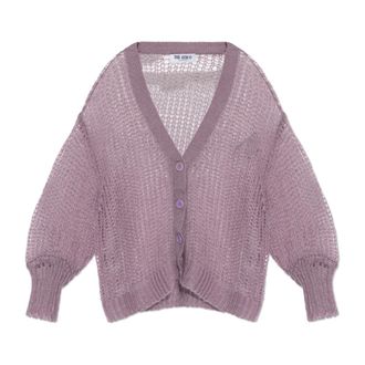 The Attico Femme, Pulls, Violet, Taille: 36 FR Cardigan Transparent