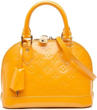 Louis Vuitton Hobo Bags - Monogram Vernis Alma BB - Gr. unisize - in Gelb - für Damen