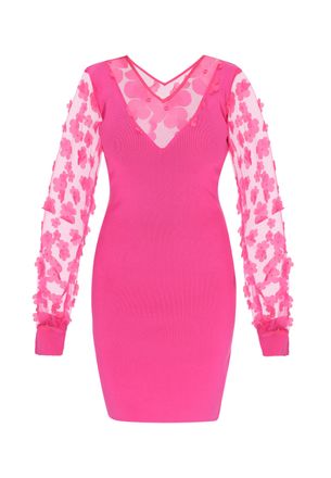 Faina Kleid Frauen Fuchsie