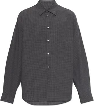 Marni Baumwoll Hemd Kariert - - Shirts - Herren - Grau - L