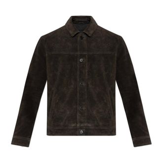 AllSaints Homme, Vestes, Brun, Taille: XL Leather Vestes