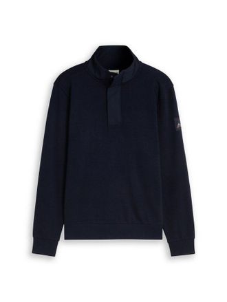 Tom Tailor Sweatshirt Strick & Sweatshirts Troyer Sweatshirt mit Badge