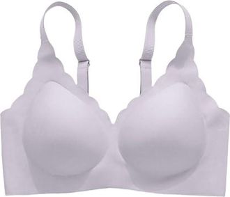 Generic Soutien Gorge Invisible Soutien Gorge sans Armature Brassiere Femme sans Armature De Classique Bandeau Glissant sans Bretelles Seamless Ligne Unique B