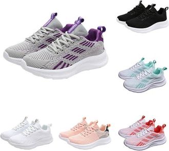 Generic Baskets de course &agrave; pied pour femme - Chaussures de sport l&eacute;g&egrave;res et respirantes en maille - Semelle souple antid&eacute;rapante, violet, 38.5 EU