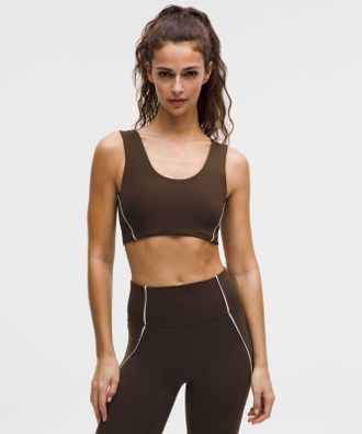 lululemon Brassi&egrave;re Wunder Train passepoil&eacute;e Maintien moyen, bonnets B/C pour Femmes - Taille 10