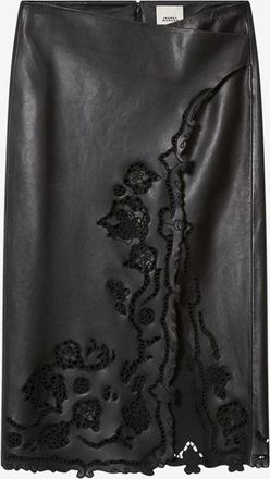 Isabel Marant Jupe Fulsa En Cuir - Femme - Noir - Taille34 - Isabel Marant