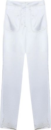 Genny Femme, Pantalons, Blanc, Taille: 38 FR Pantalon Droit Taille Moyenne