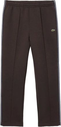Lacoste Homme, Pantalons, Brun, Taille: L Jogging Marron avec Détails Élégants