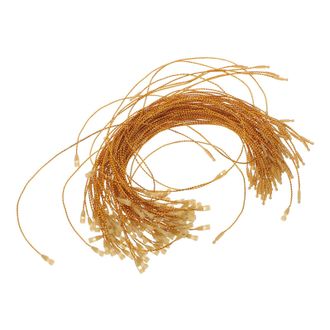 NUOBESTY 1000 St&uuml;ck Aufh&auml;ngehaken mit Karabiner Vorgeschnittene Schnur f&uuml;r Weihnachtsdeko Kunststoff Baumschmuckaufh&auml;nger mit Druckknopf Silberfarben Schnelle 