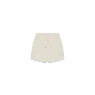 Casablanca Applique Monogram Sweatshort - - Shorts - Herren - Wei&szlig; - M