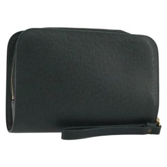Louis Vuitton Pre-owned Taiga Leder Clutch Bag - - Pre-owned - Damen - Gr&uuml;n - ONE SIZE