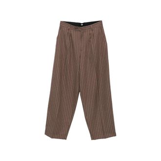 GCDS Pinstripe-pattern Pleated Trousers