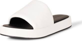 Amazon Essentials Damen Flatform-Schlappensandale, Weiß, 39.5 EU