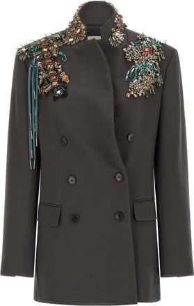 Dries Van Noten Femme, Vestes, Gris, Taille: 38 FR Bafya Blazer