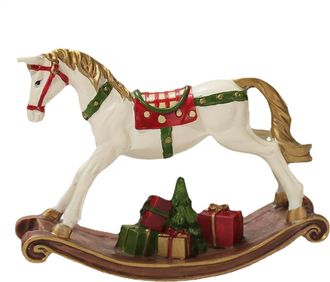Generic Schaukelpferd Ornament - Farbe Farbe Weihnachten Schaukelpferd Figur Tischdekoration | Partty Favor Geburtstagsgeschenk Spielzeug Handwerk F&uuml;r Weihnac