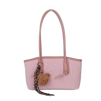 Generic Sac bandouli&egrave;re en PU imprim&eacute; l&eacute;opard, fourre-tout d&eacute;contract&eacute; grand format pour femmes