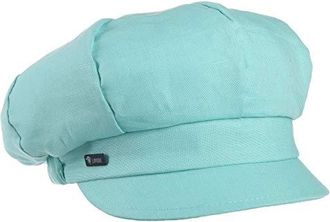 LIPODO Casquette Gavroche Classic Femme - Made in Italy Baker Boy avec étiquette pour visière, visière Printemps-été Été - Taille Unique Vert Menthe